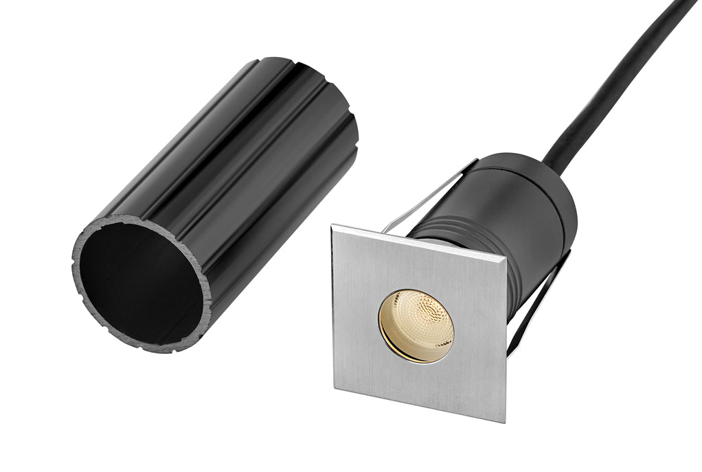 Sparta - Dot Large Stainless Steel LED Square Button Light | Hinkley ...