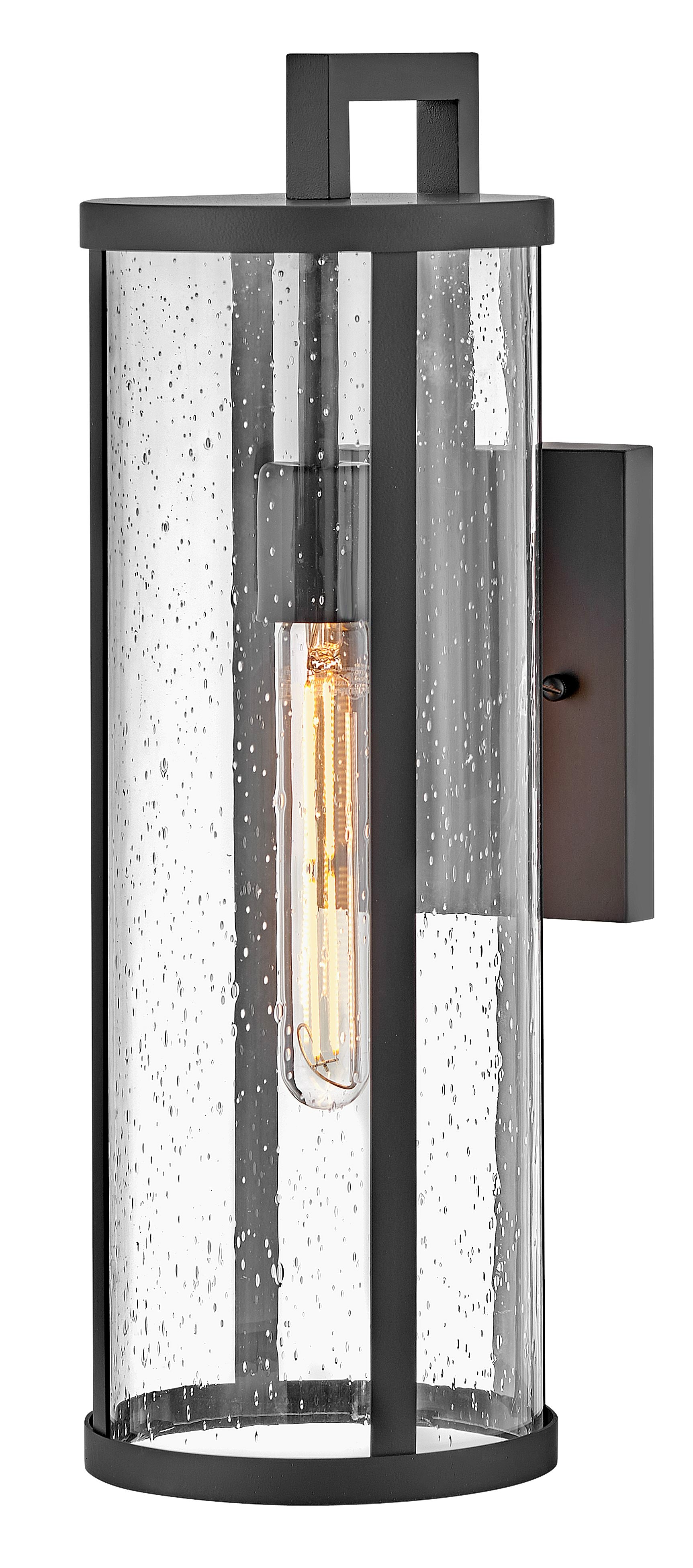 Alfie Medium Wall Mount Lantern | Lark 82054BK – Info Lighting