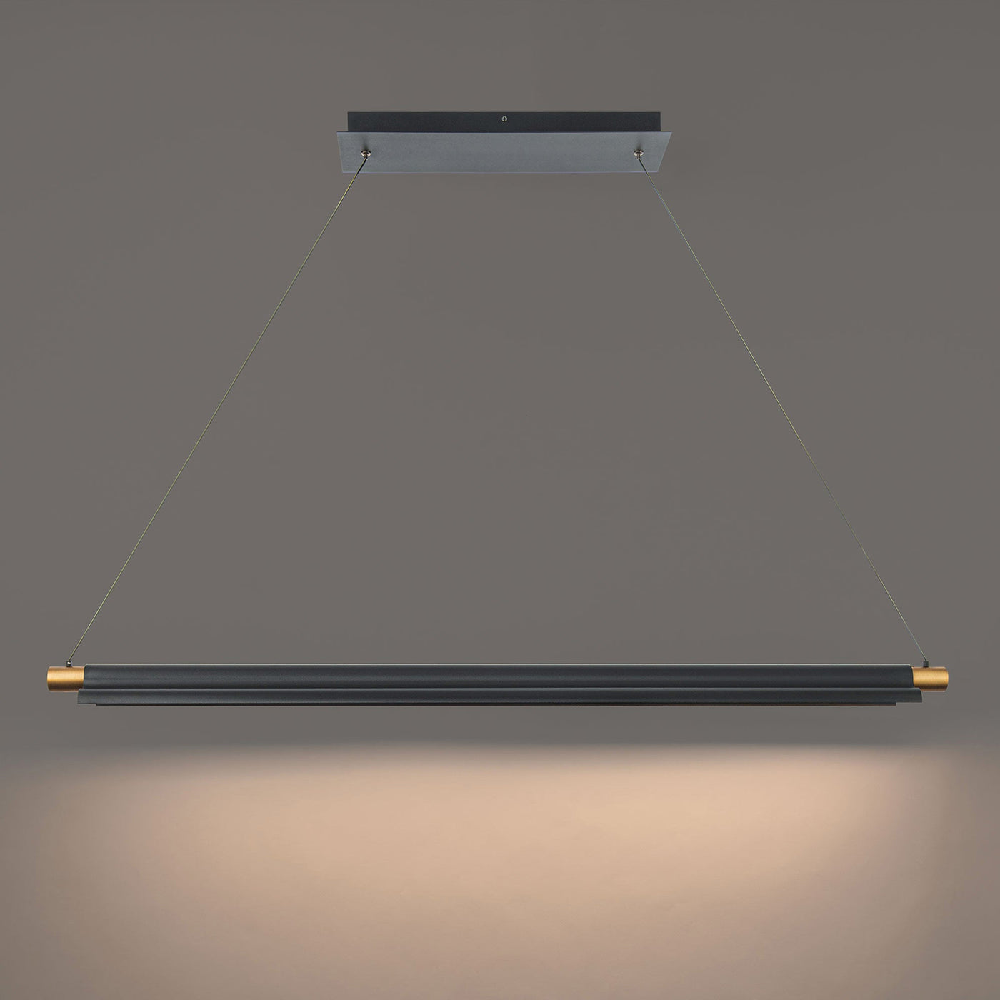 Pavilion LED Linear Suspension | dweLED PD-65244-BK/AB — Info Lighting
